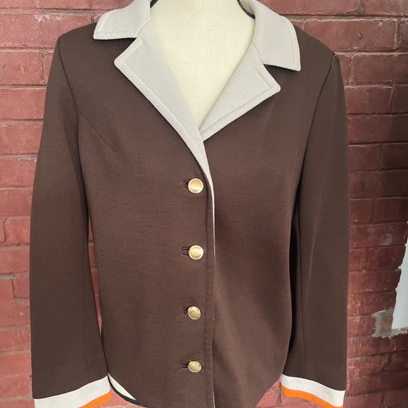 Vogue and Vanity | Jackets & Coats | 7s Blazer With Orange Detailing ...